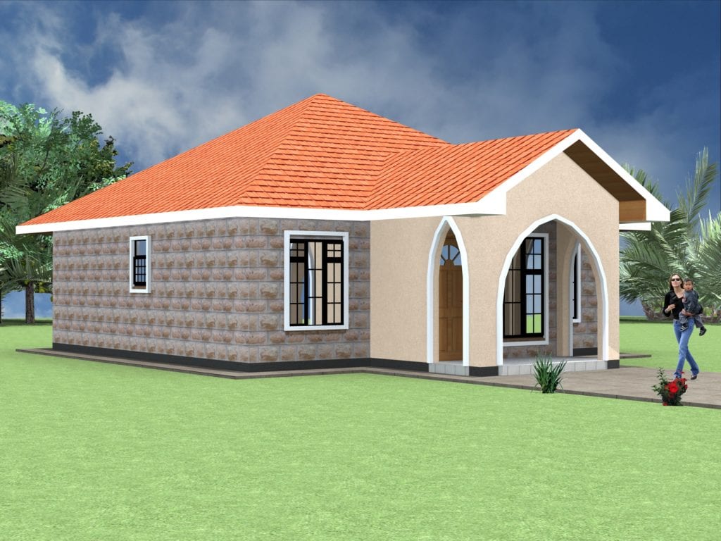 Three bedroom simple house plans design |HPD Consult